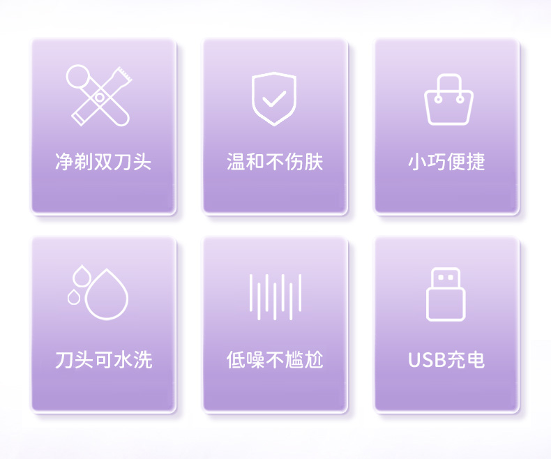 【香港直邮】 戴觅 DM-3022电动剃毛器樱花粉基础款 普通刀头 一件